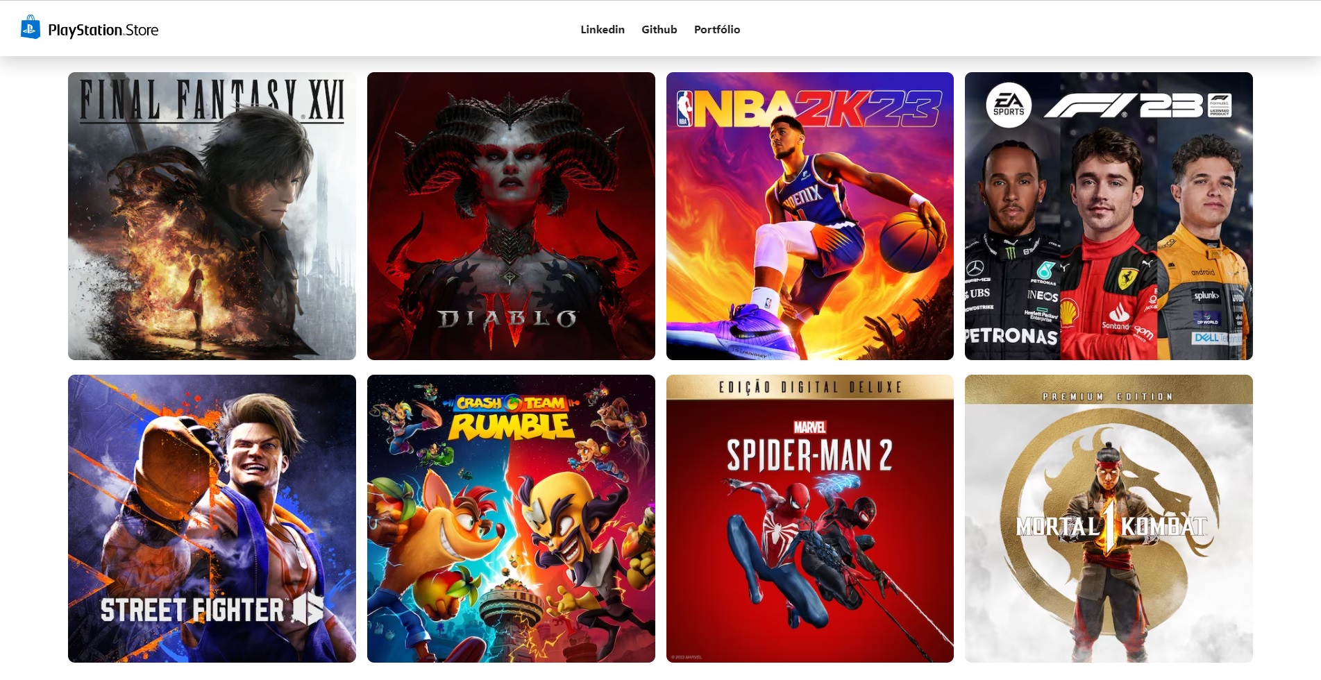 Dio Angular PSN Store screenshot