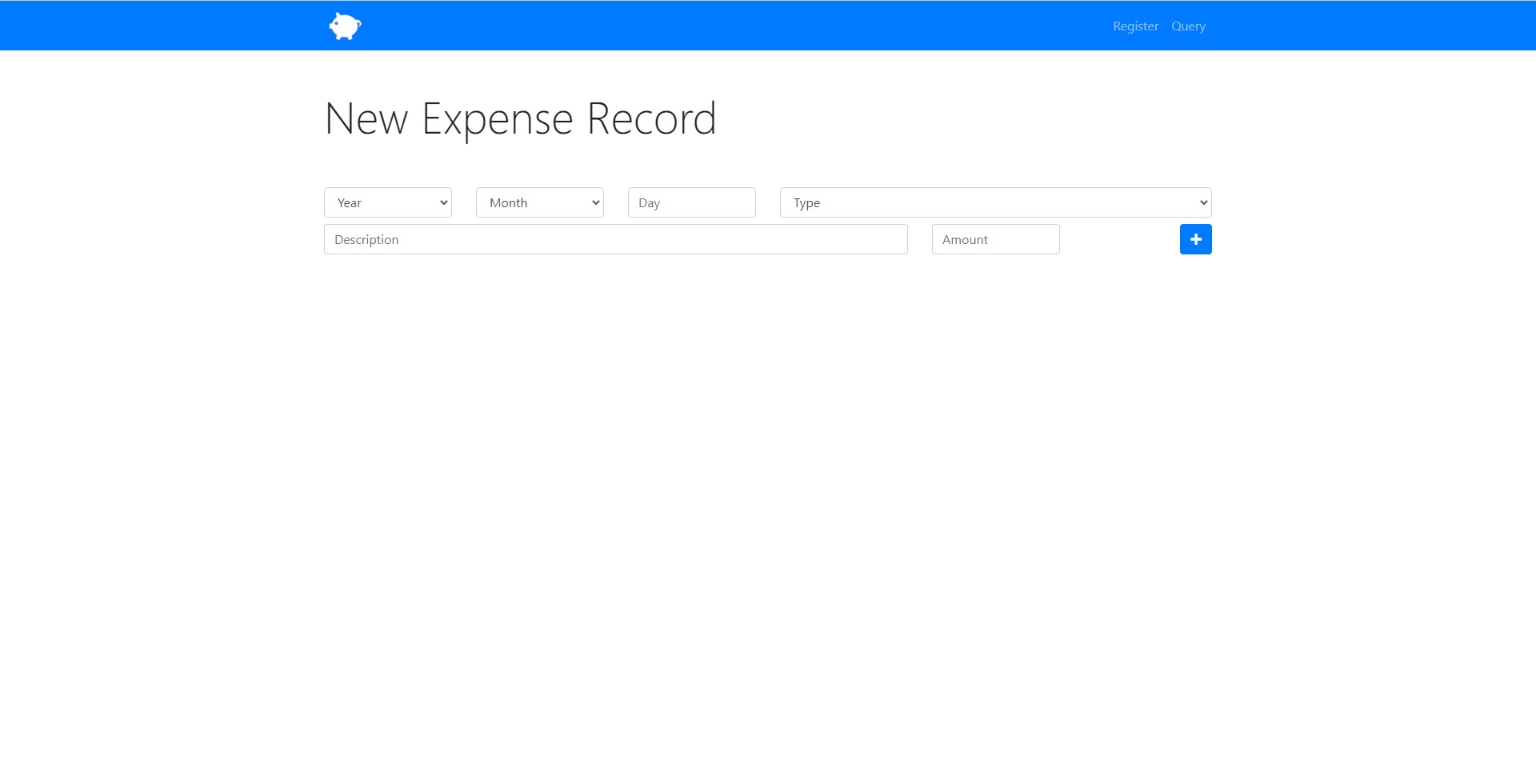 Personal Budget screenshot